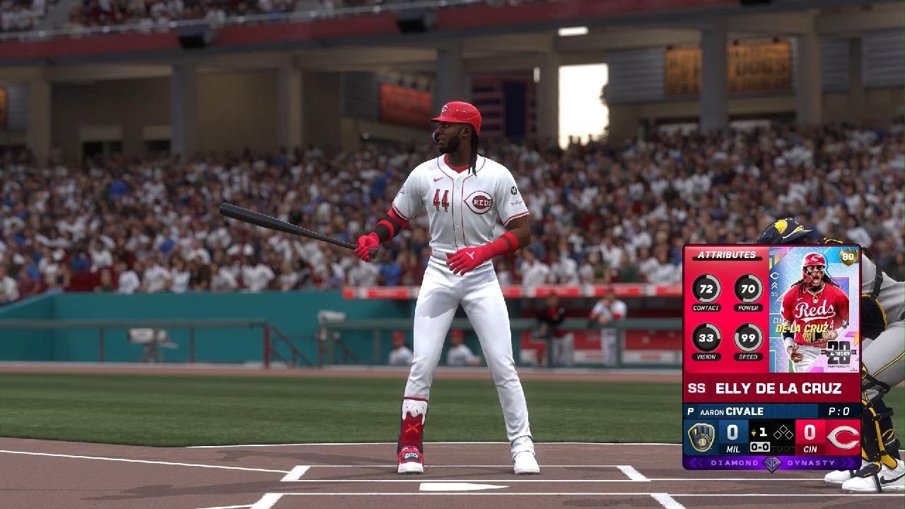 MLB The Show 25 Elly De La Cruz New No Doubt Home Run Animation - YouTube