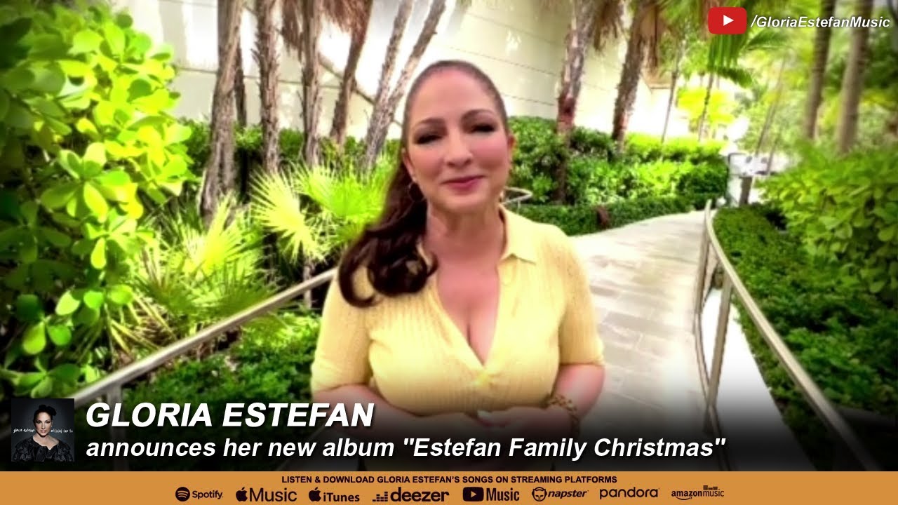 Gloria Estefan announces her new album "Estefan Family Christmas" 🎄 ...