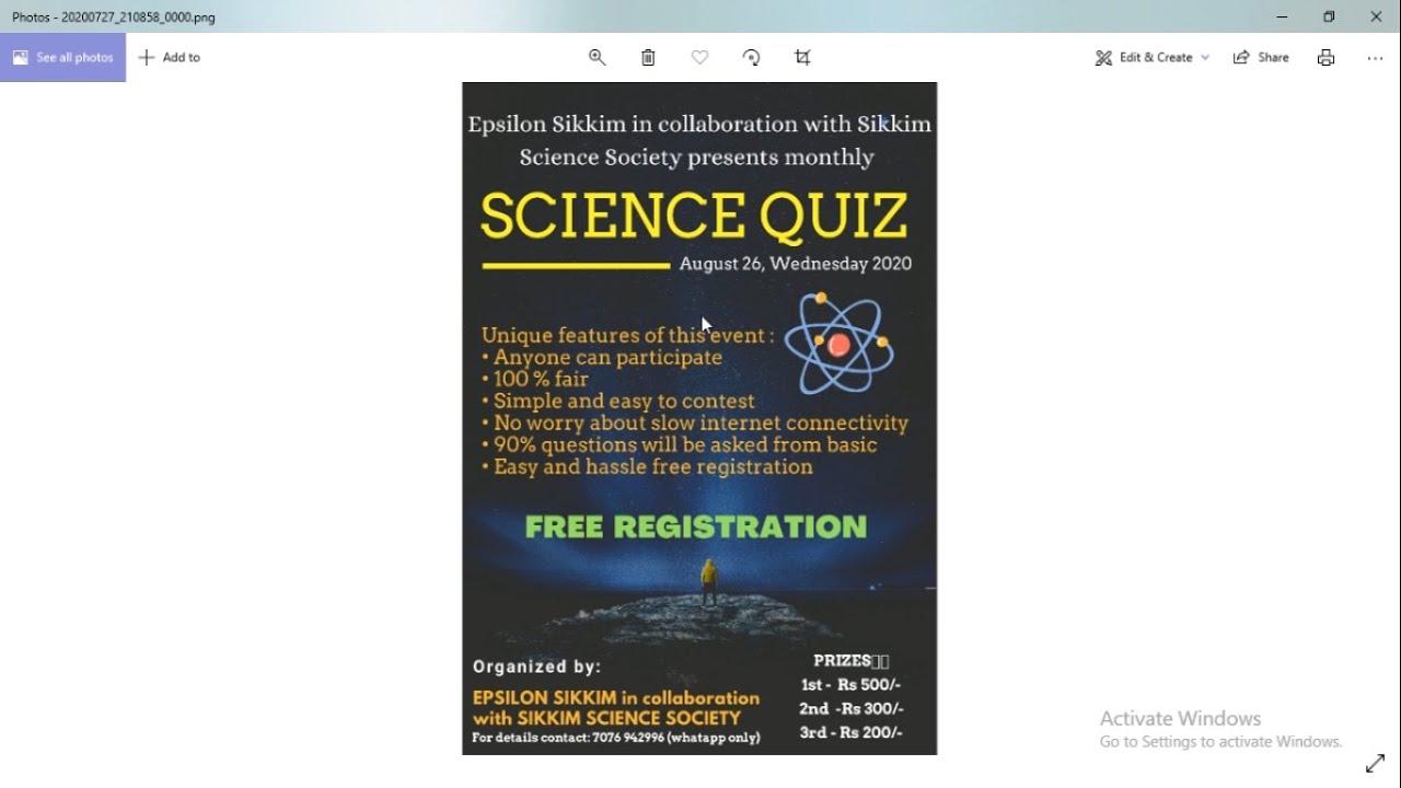 Free Quiz Certificate |Science Quiz | Online Science Quiz Competition ...