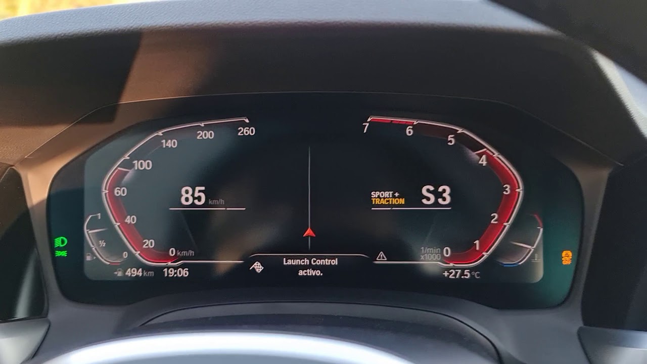 BMW Serie 3 330i G20 Launch control 0-200km/h acceleration 258HP - YouTube