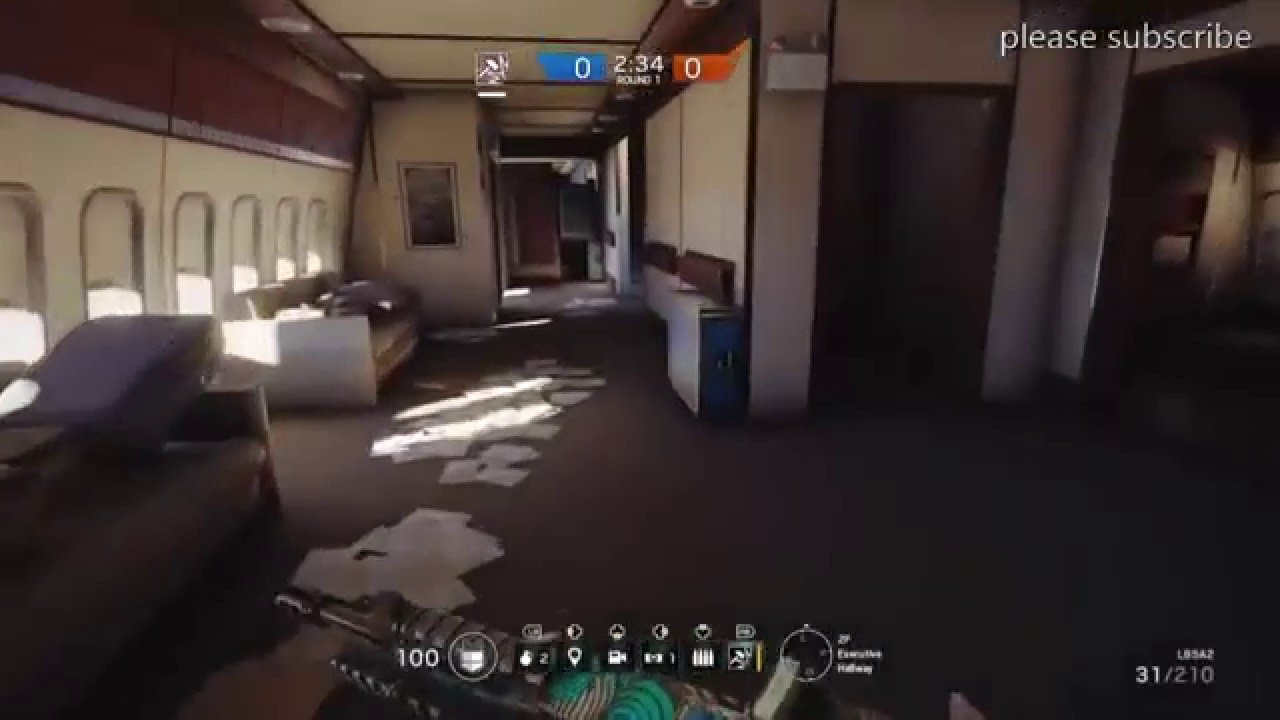 Hidden spot rainbow six siege airplane map - YouTube