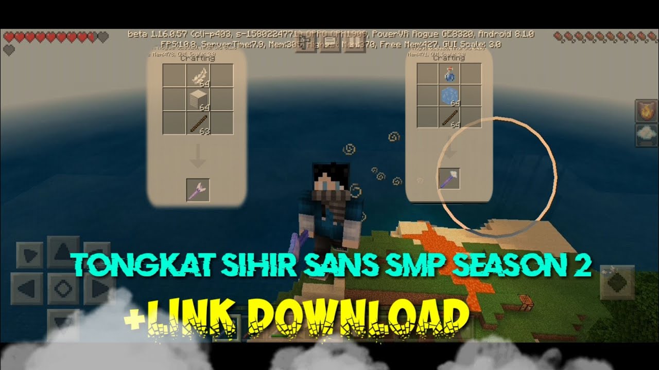 Addon Glowing Magic Wand ||tongkat sihir sans SMP season 2 ? - YouTube