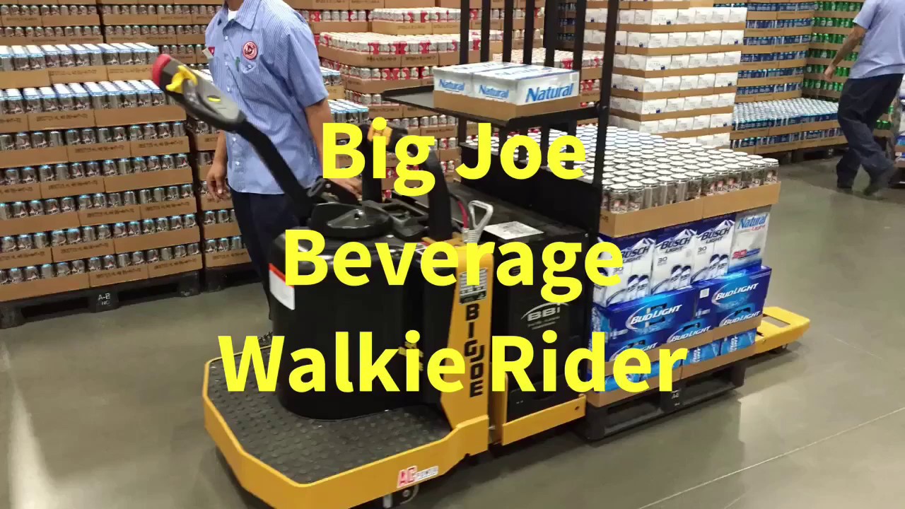 Beverage walkie rider warehouse use electric standing drive 3t pallet ...