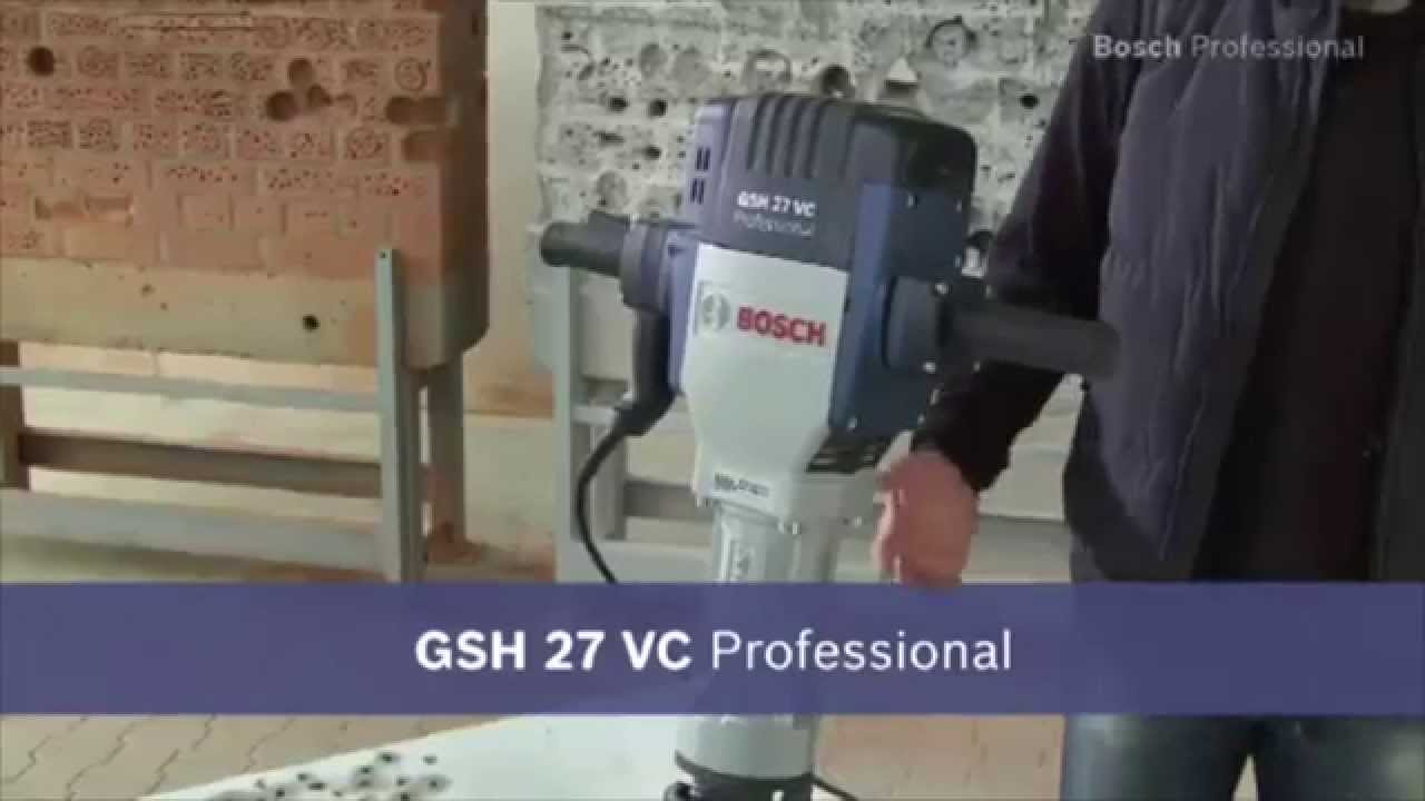 Características del demoledor BOSCH GSH 27 VC Professional - YouTube