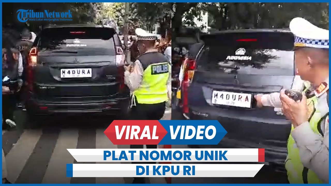 Viral Pajero Gunakan Plat Nomor Unik Tulisan Madura di KPU RI di ...