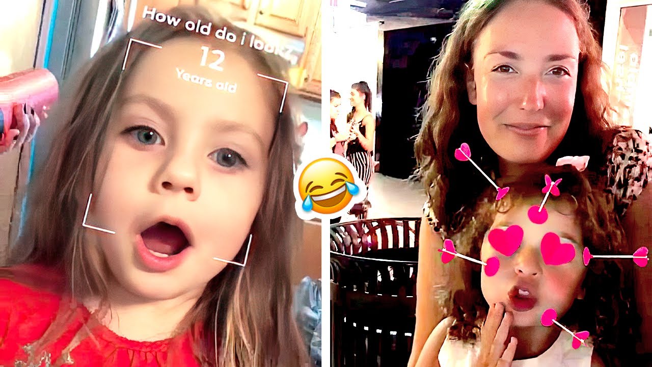 Kids Hilarious Reaction To Using Filters || Try Not to Laugh! - YouTube