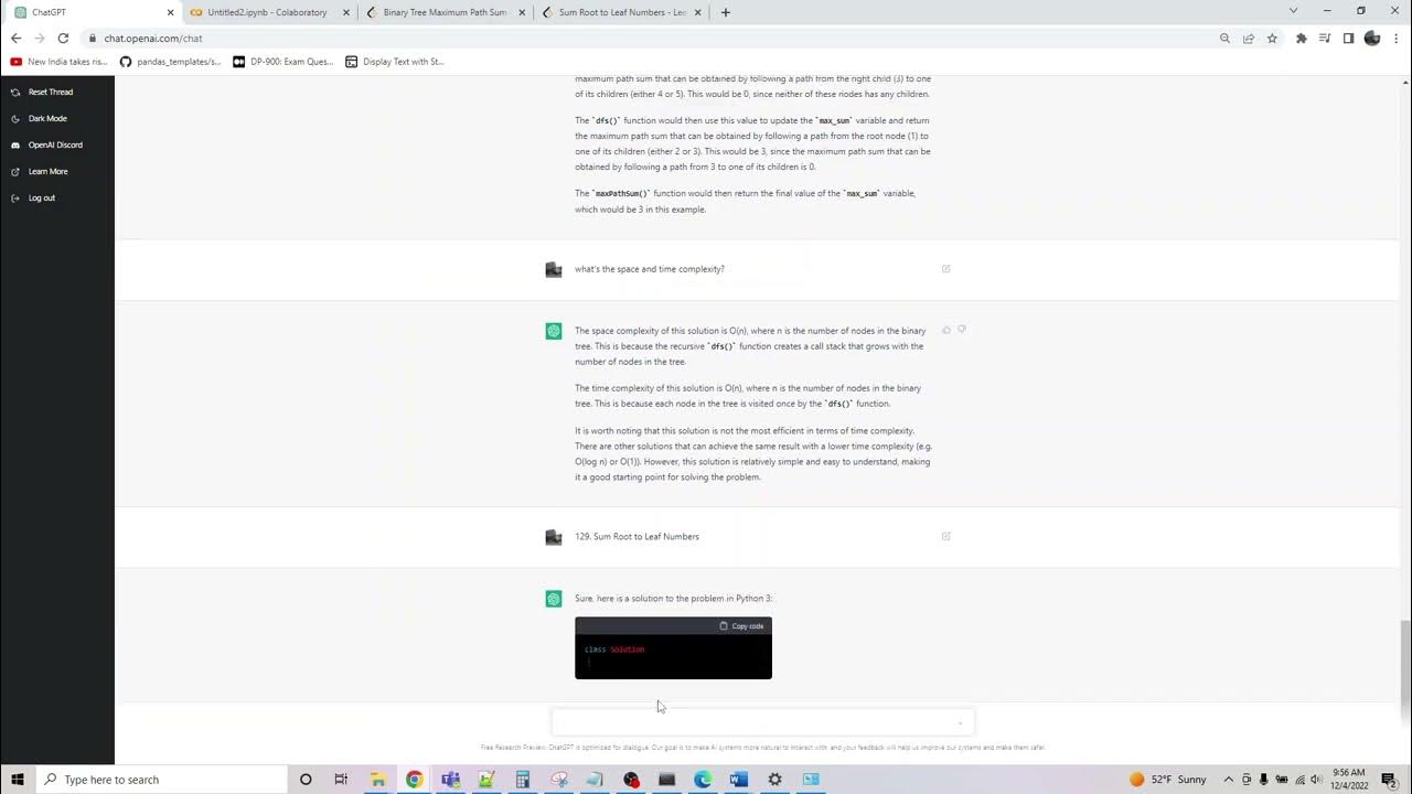 Openais Chatgpt Streamlit Series Part 4 Can Chatgpt Solve Your Leetcode Problems Youtube