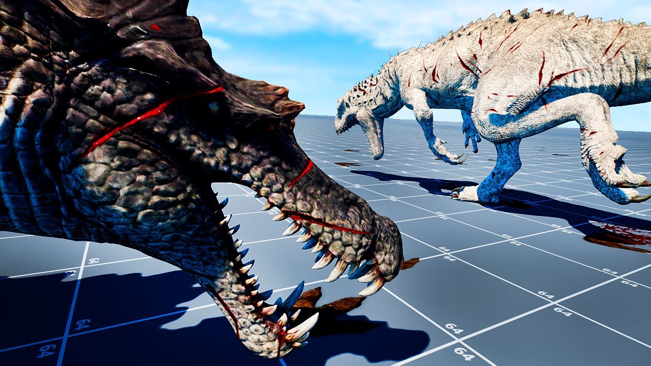 Mega Grupo de Indominus Rex vs Tiranossauros! Entre Styraco e Hypo ...