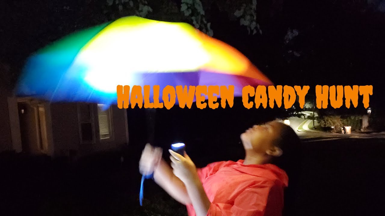 Halloween Candy Hunt - YouTube