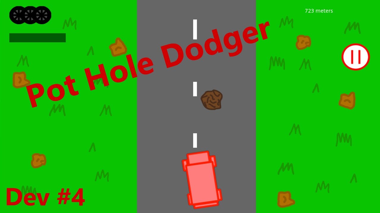Pot Hole dodger Dev #4 - YouTube