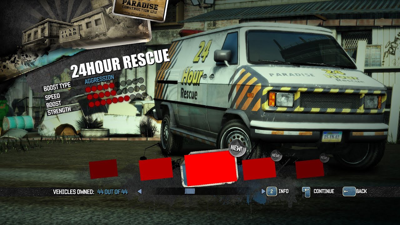Rescue Van Road Rage | Burnout Paradise Remastered | Drivable Traffic ...