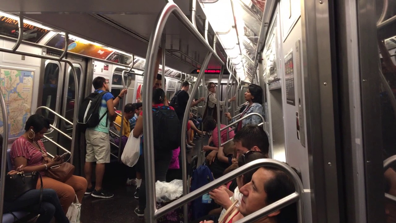 MTA NYC Subway F train ride (14th St to 34th St/Herald Square) - YouTube