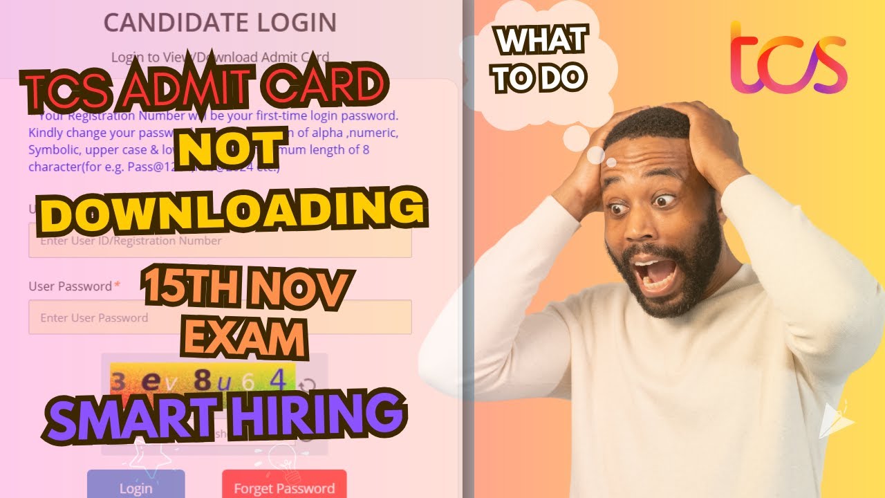 how to download TCS admit card 2024 15th Nov exam | smart and ignite ...