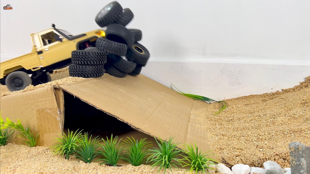 Tire-Breaking Adventure! MN82 Toyota Land Cruiser RC : Epic Off-Road ...