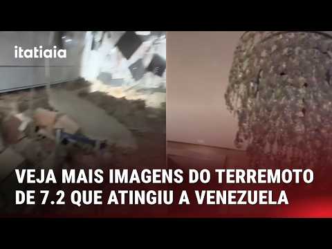 VEJA MAIS IMAGENS DO TERREMOTO QUE ATINGIU A VENEZUELA NESTA QUARTA-FEIRA