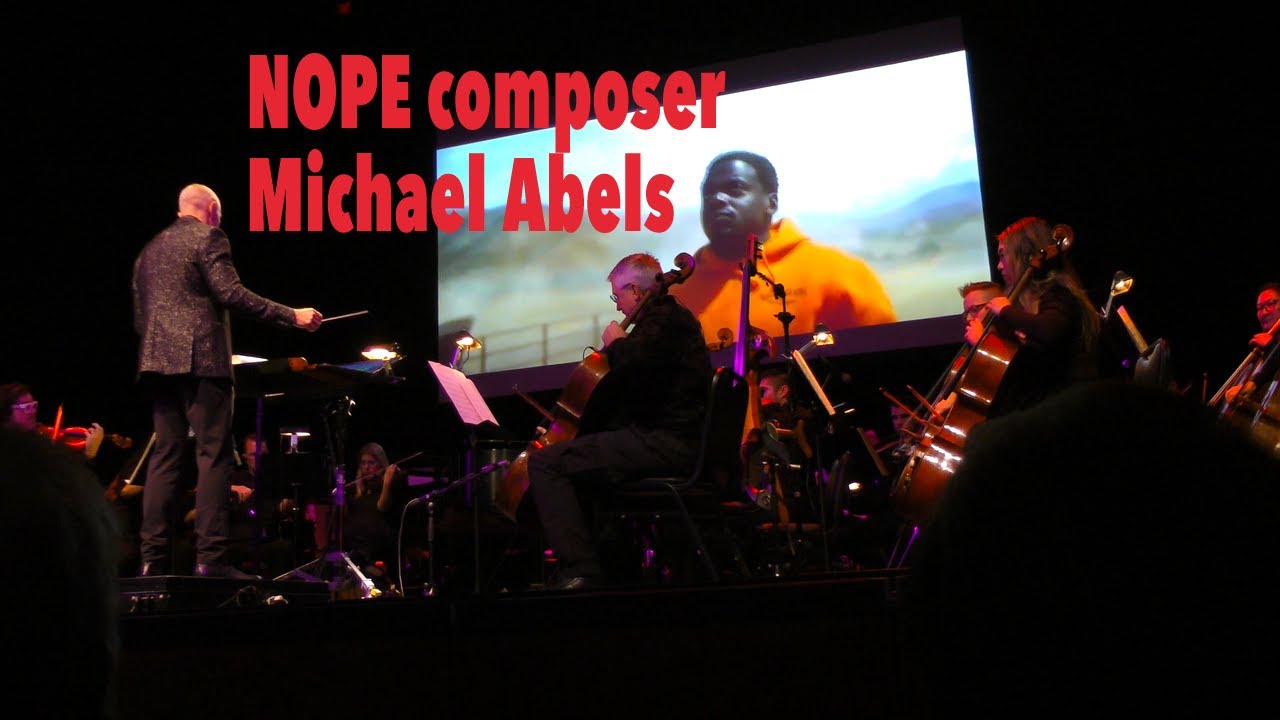 Nope music composer Michael Abels conducts Orchestra and interview. Los ...