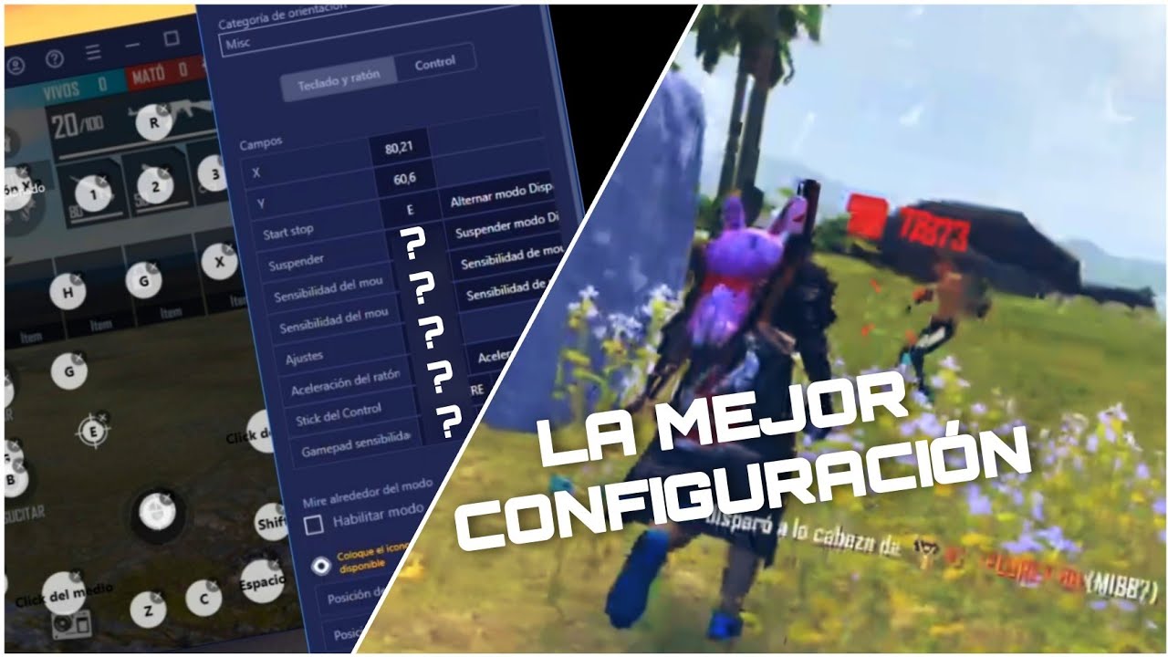 LA MEJOR CONFIGURACION PARA FREE FIRE EMULADOR BLUESTACKS | SENSI DE ...