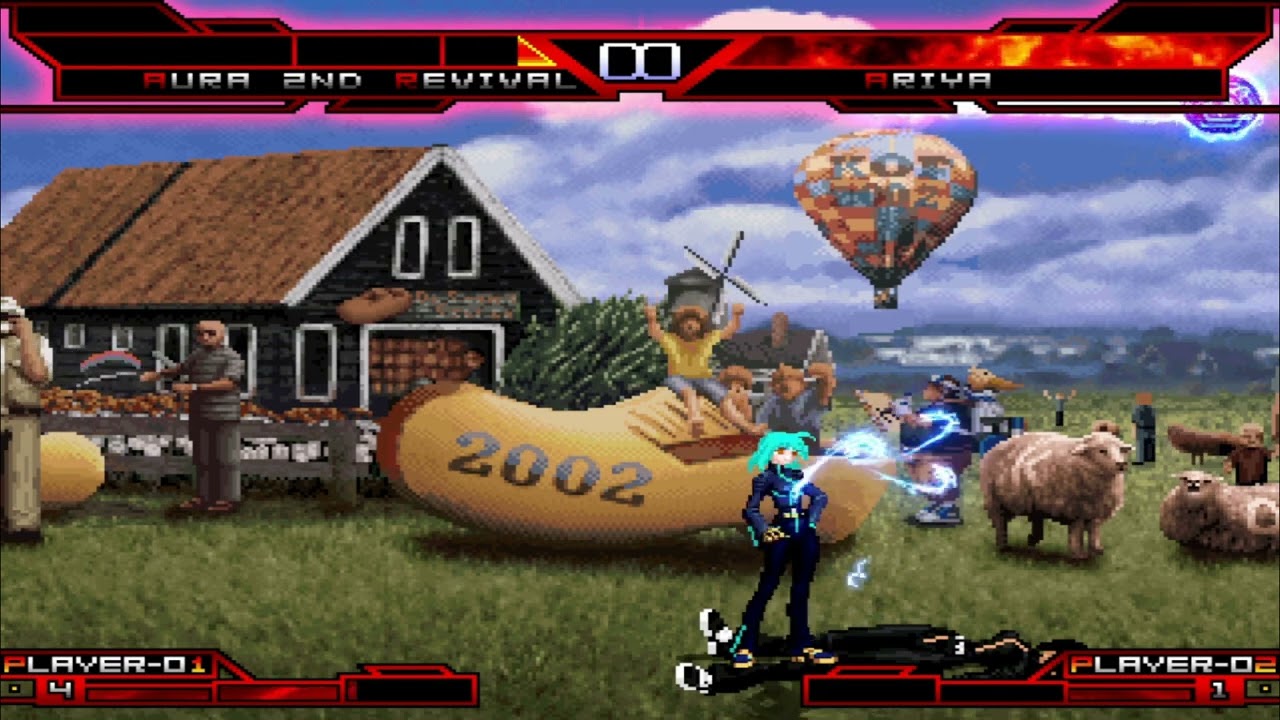 KOF MUGEN Aura 2nd Revival VS Ariya - YouTube