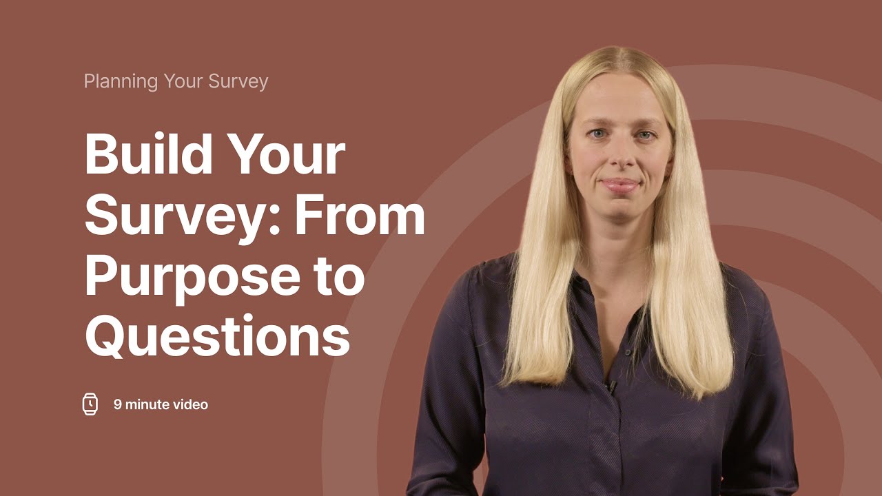 Mastering Survey Design: From Survey Purpose to Survey Questions - YouTube