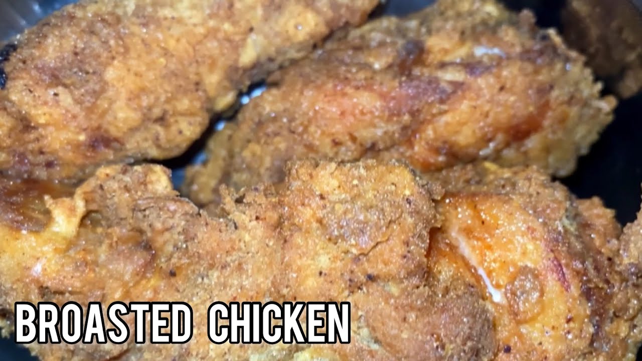 Broasted Chicken Recipe 🍗 - YouTube