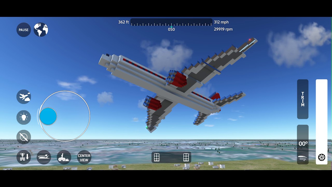 Minecraft Plane Crash FlyWings 2018 Flight Simulator - YouTube