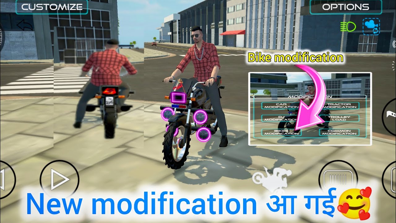 New bike modification आ गई🥰 In Indian vehicles simulator 3d || Indian ...