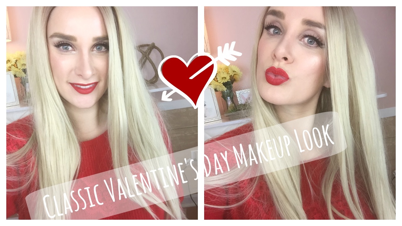 Classic Valentine's Day Makeup Tutorial - YouTube