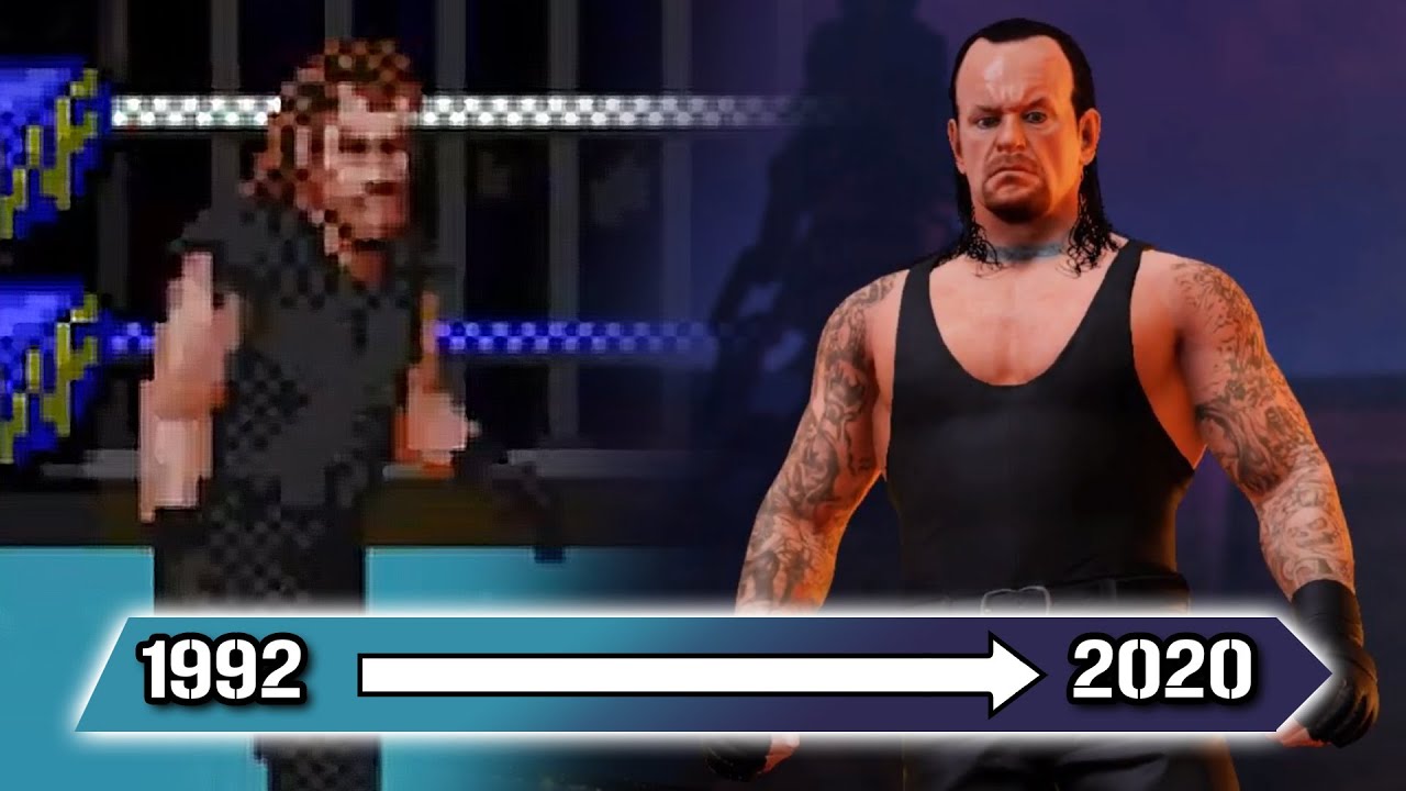 Undertaker in WWE games from Debut to Retirement (1992-2020) - YouTube