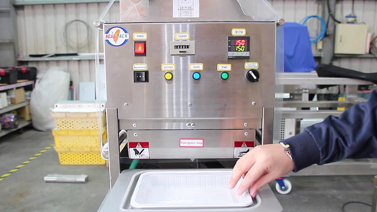 Plastic Container Sealing Machine 桌上型封口機 SP-7101A - YouTube