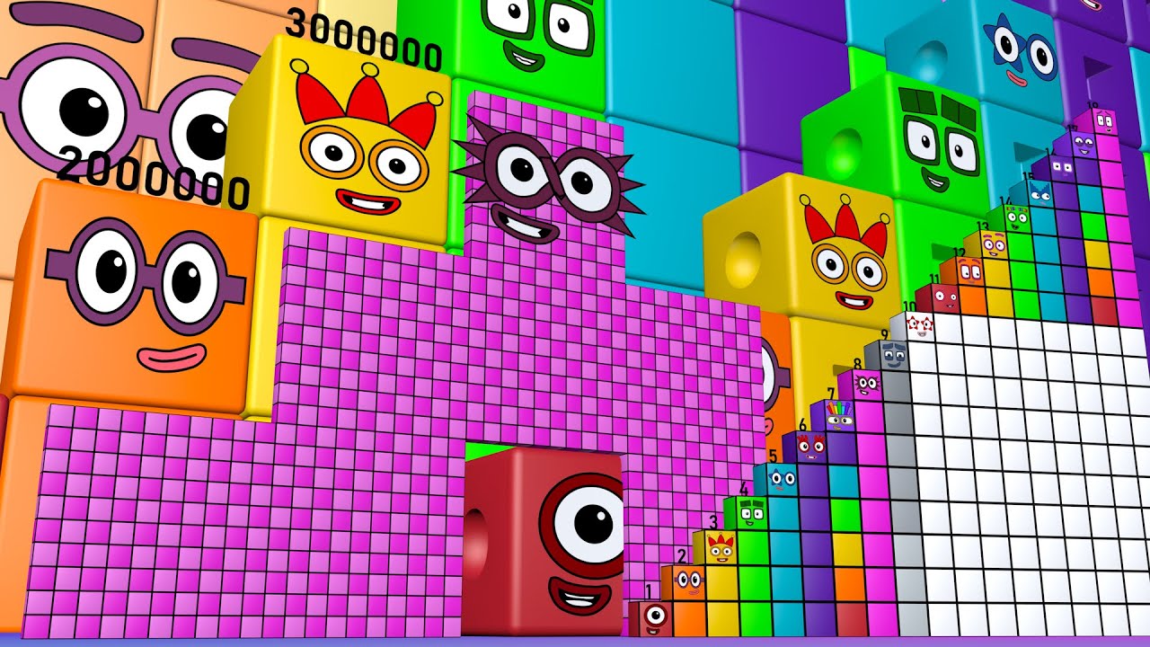 Amazing Numberblocks Puzzle Step Squad 80 800,000 to 8,000,000 MILLION ...