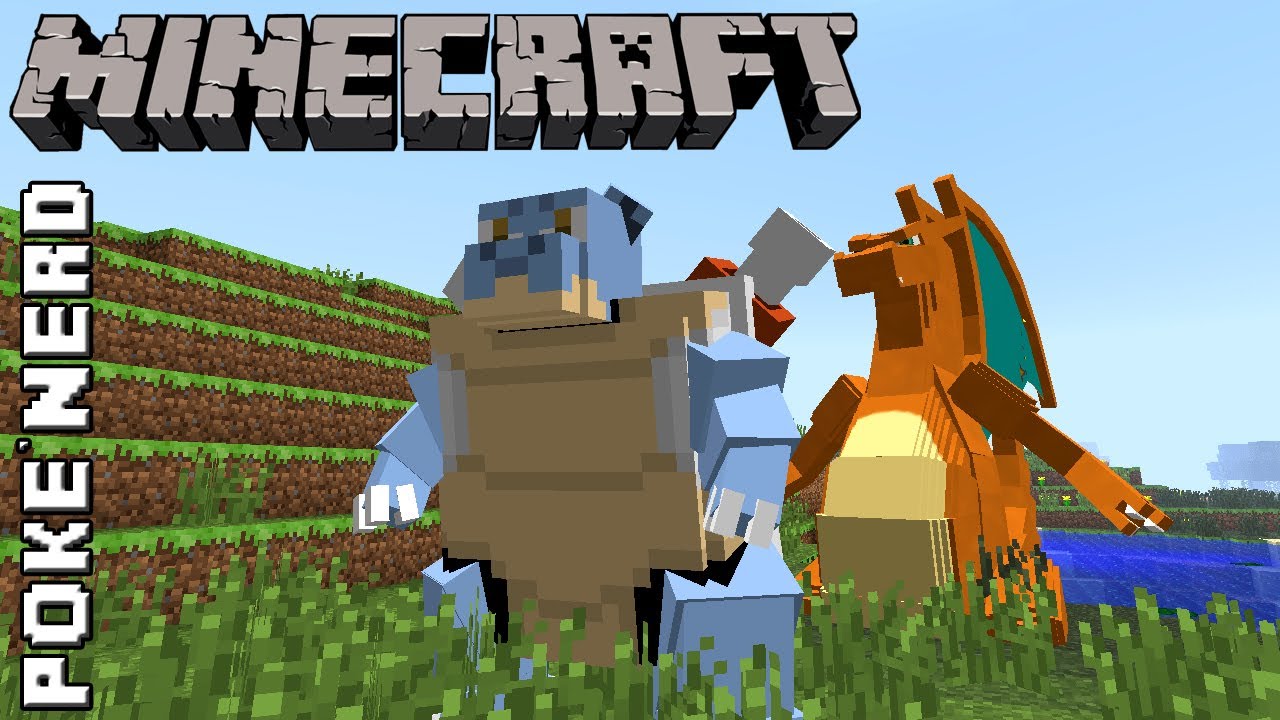 Minecraft : Poke'Nerd #10 - Charizard e Blastoise - YouTube