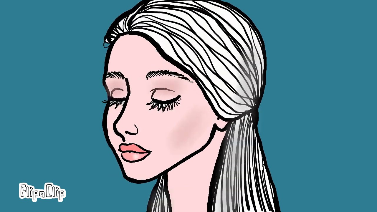 Animation test - portrait - girl turning head - YouTube