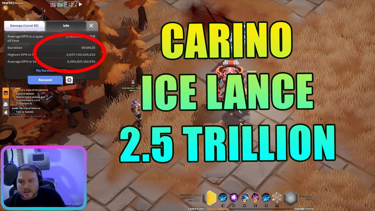 Carino 2 Ice Lance - 2.5 Trillion DPS Setup - SS8 Sandlord TLI - - YouTube