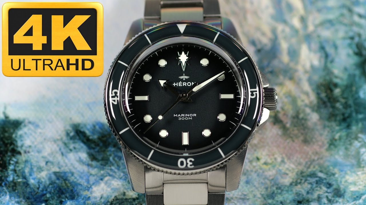 Héron – Marinor Atlantic Blue, Handsom Hard Coated 300m Dive Watch more people should know about ...