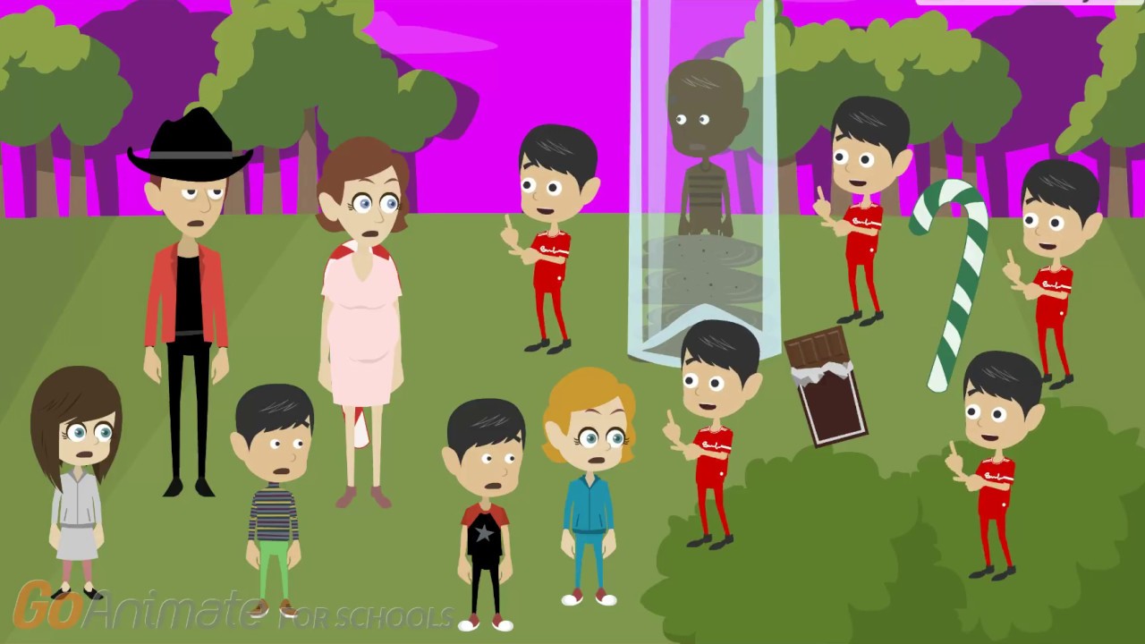 Augustus Gloop Stuck In Tube