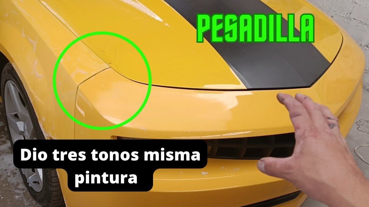 pintura Automotriz amarilla, solución - YouTube