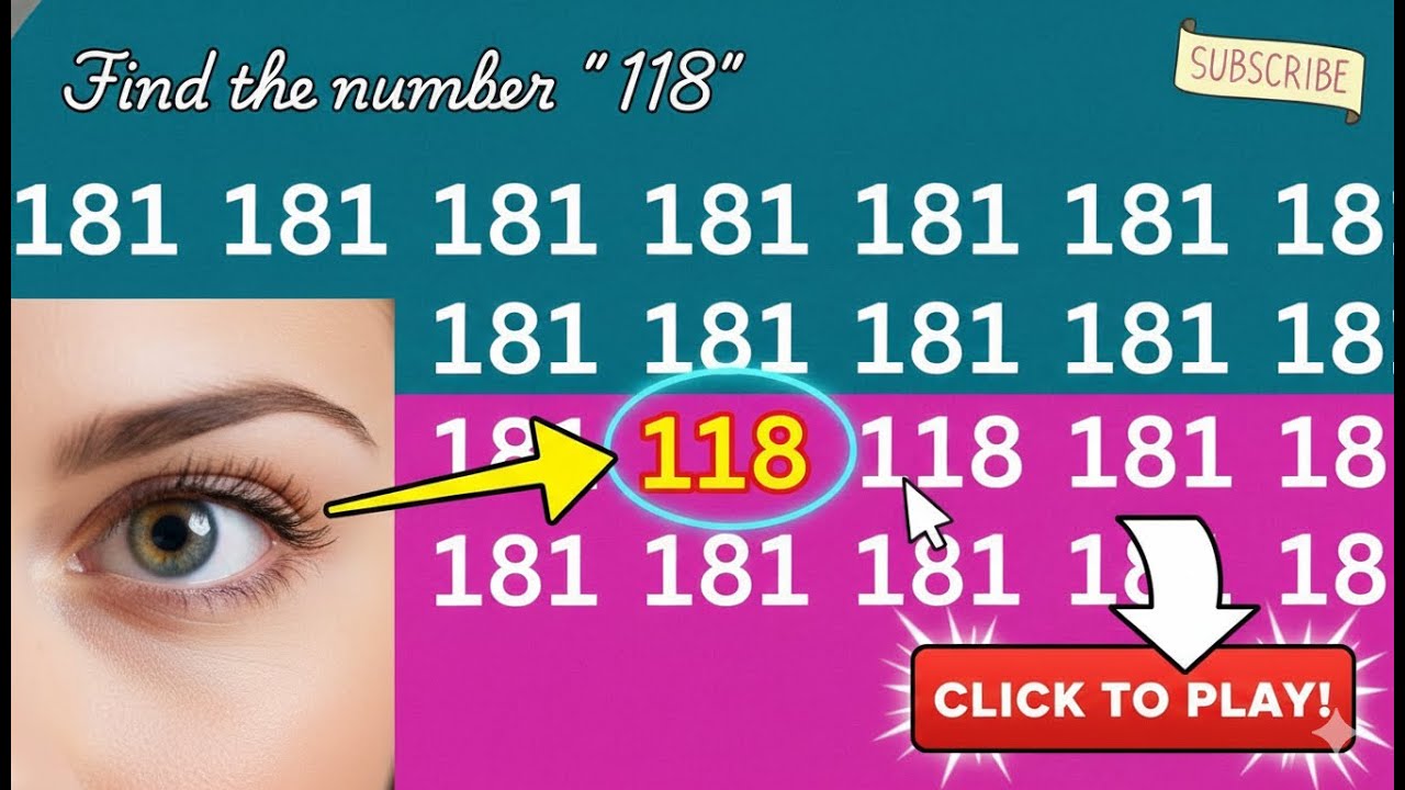 Find the number “ 118” - YouTube