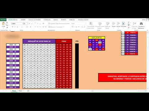 LOTOFACIL REDUÇÃO DE 18 PARA 10 TÉCNICA INTELIGENTE | COM JOGOS PRONTOS