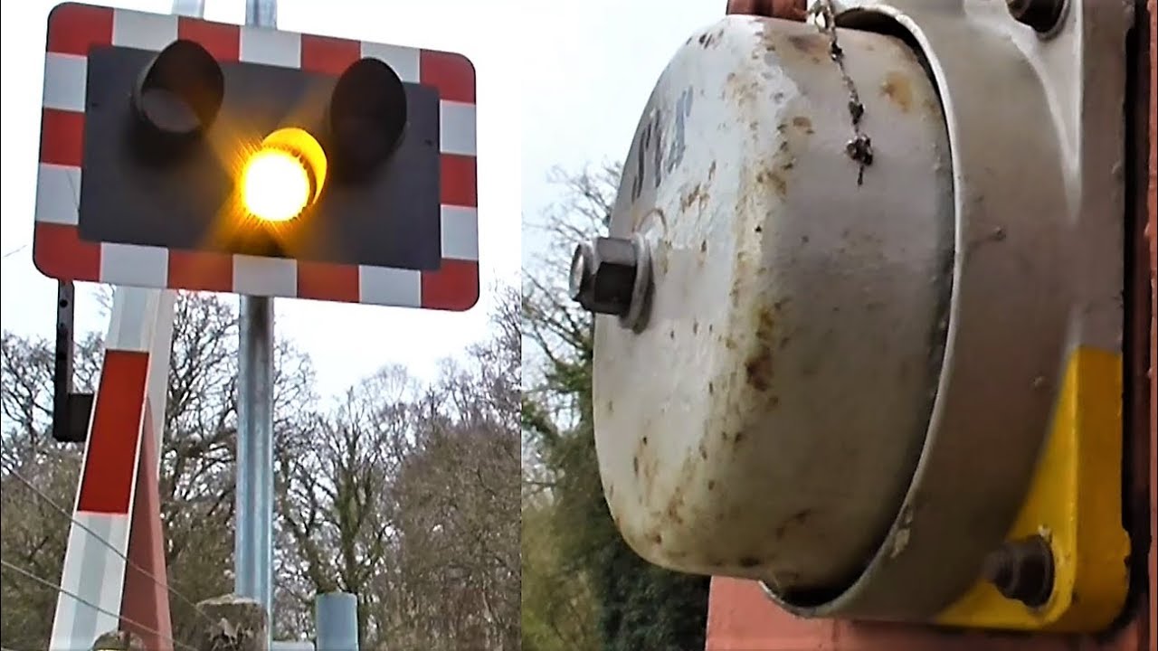 (Rare & Loud Bells) Brook Level Crossing, Surrey - YouTube