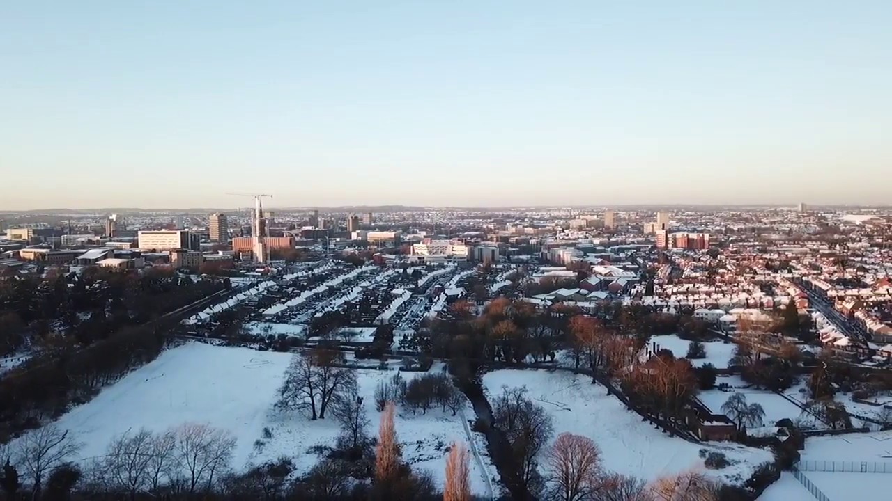 Coventry Snow December 2017 Drone Video - YouTube