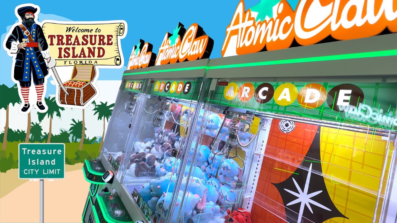 Non-Stop Arcade Wins at the ALL-NEW Atomic Claw Arcade in Treasure ...