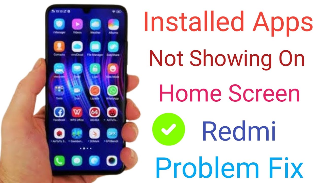 fix installed apps not showing on home screen/installed apps not ...