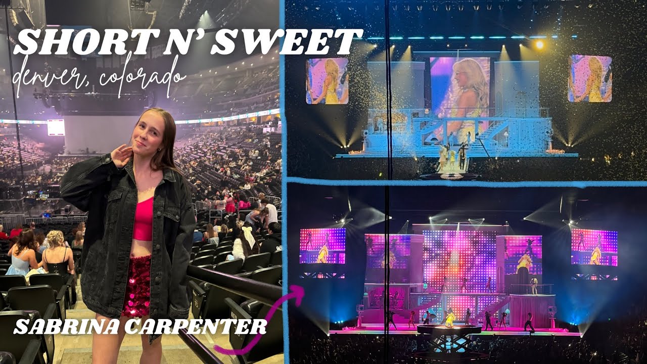 sabrina carpenter SHORT N’ SWEET denver | full concert vlog + grwm ...