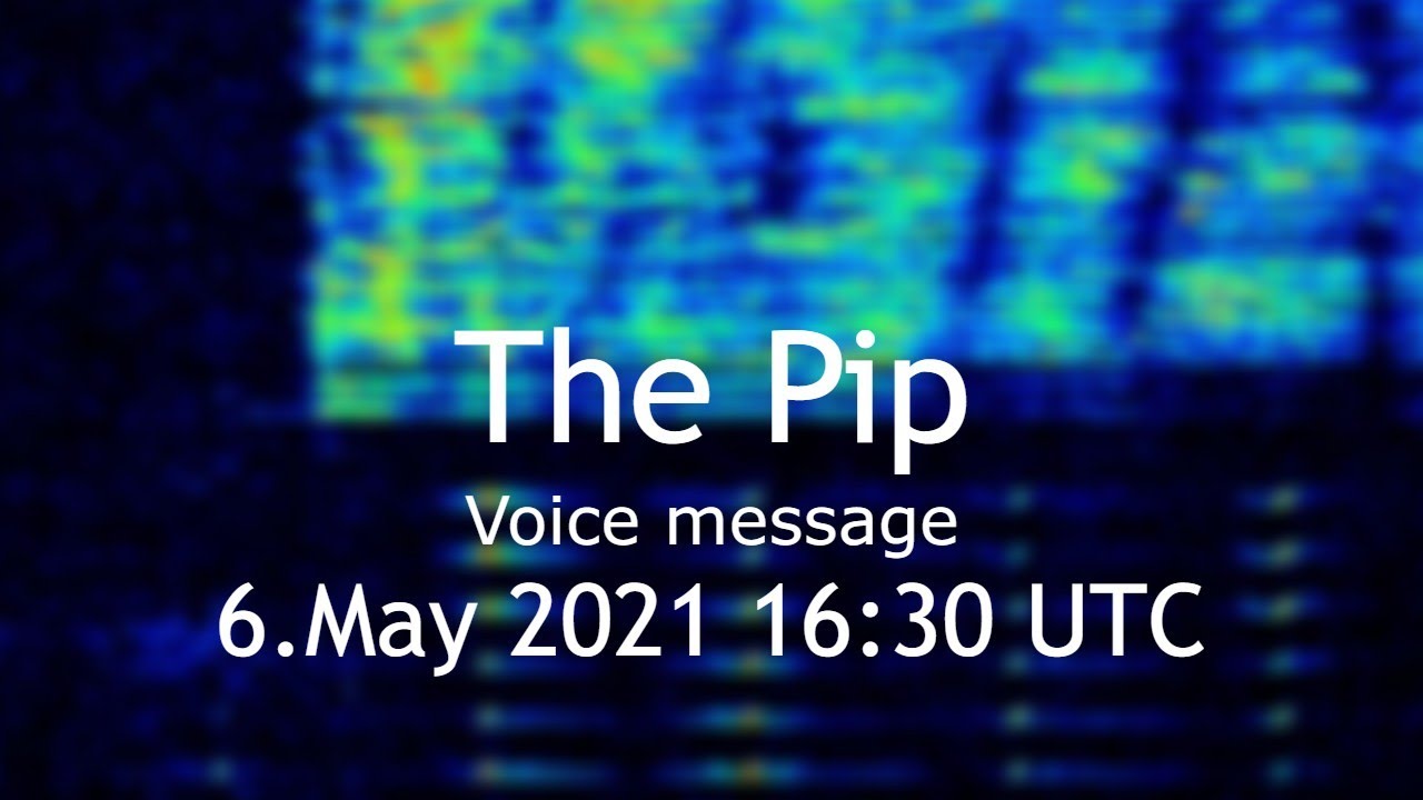 The Pip voice message 6.May 2021 16:30 UTC - YouTube