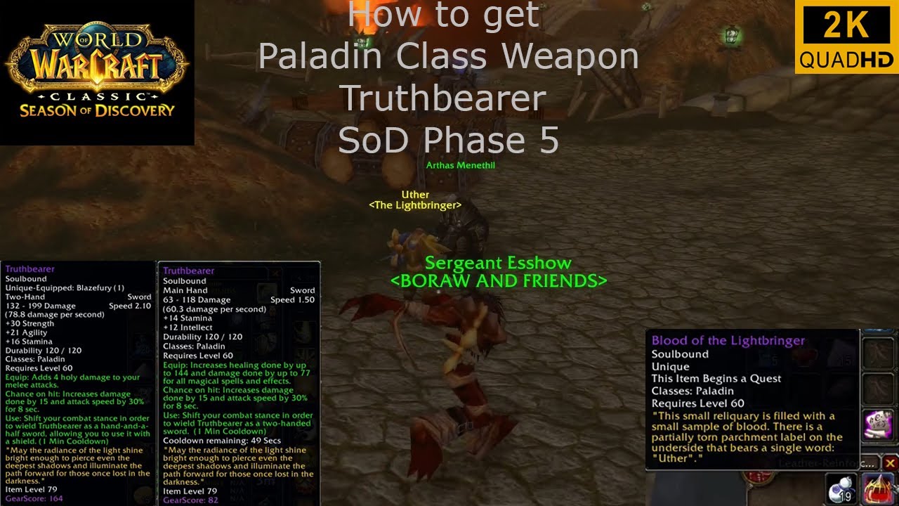 Season of Discovery | How to Get Truthbearer | Blood of the ...