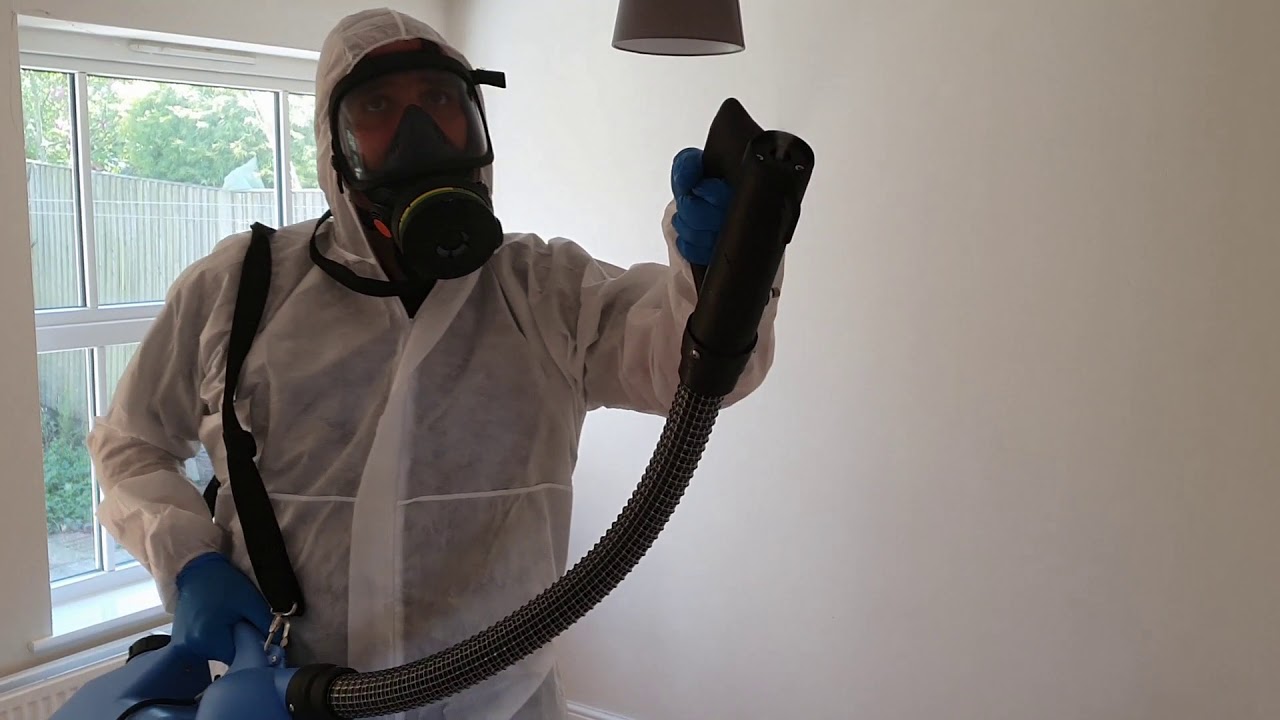 Coronavirus BIO fogging in Hampshire - YouTube