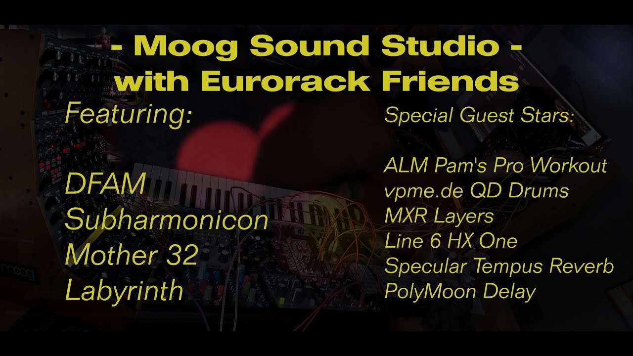 Moog Sound Studio with Labyrinth and Eurorack Friends - YouTube