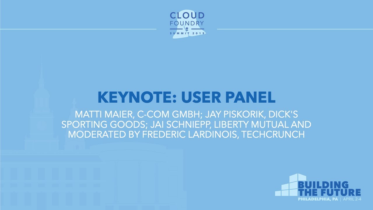 Keynote: User Panel - YouTube
