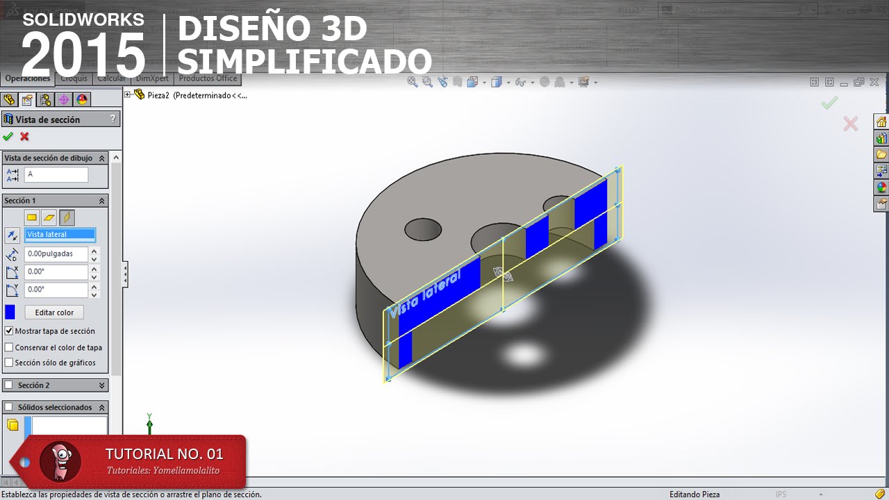 SolidWorks 2015 - Soporte de Columna Speed Run - YouTube