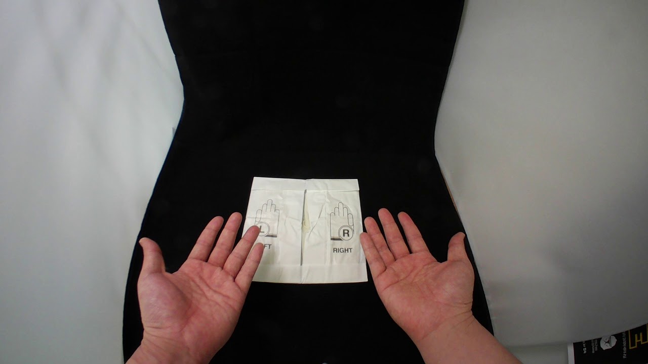 소독된 수술 장갑 끼는 법 Open gloving technique - YouTube